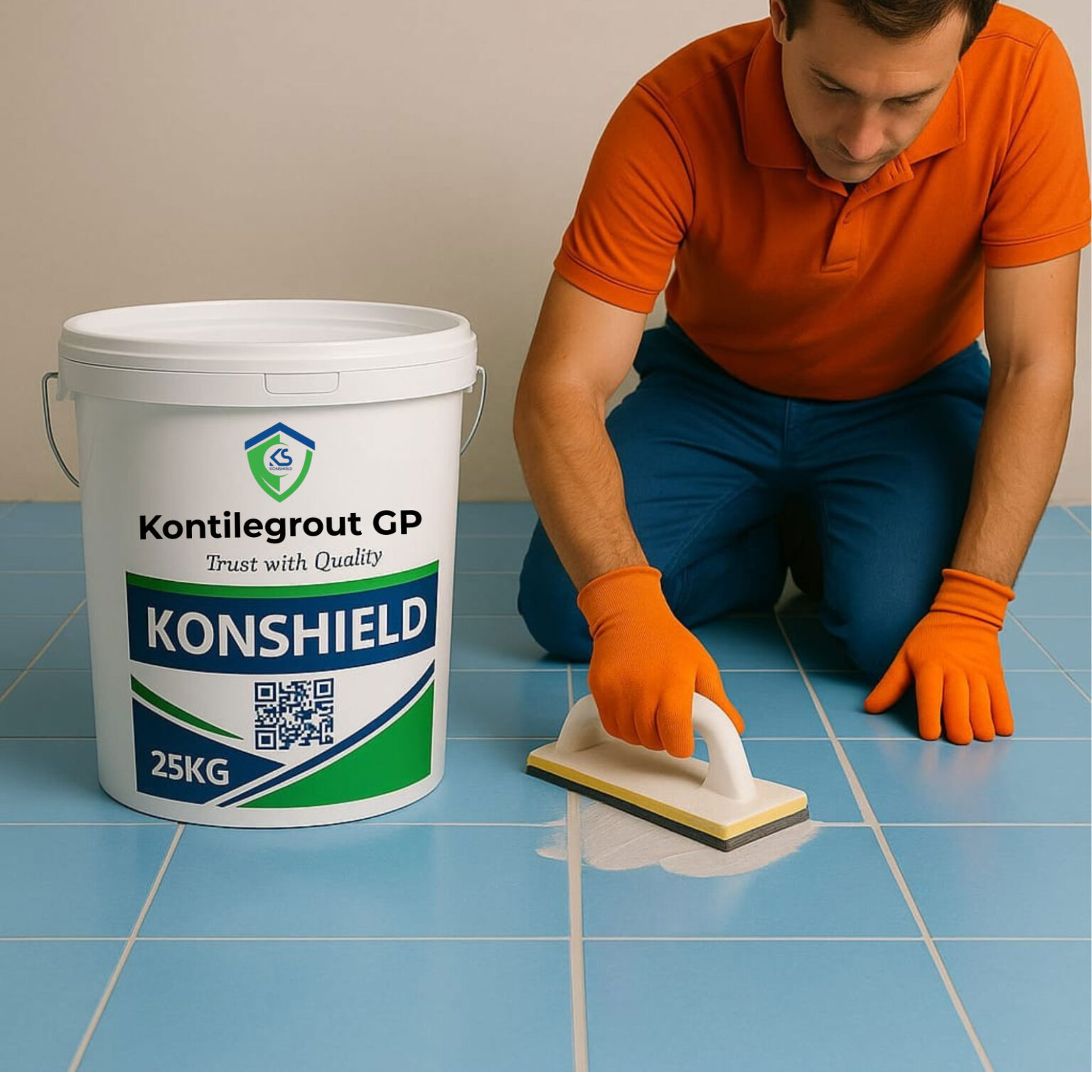 Kontilegrout GP – Cementitious Tile Grout in Gujarat | Konshield